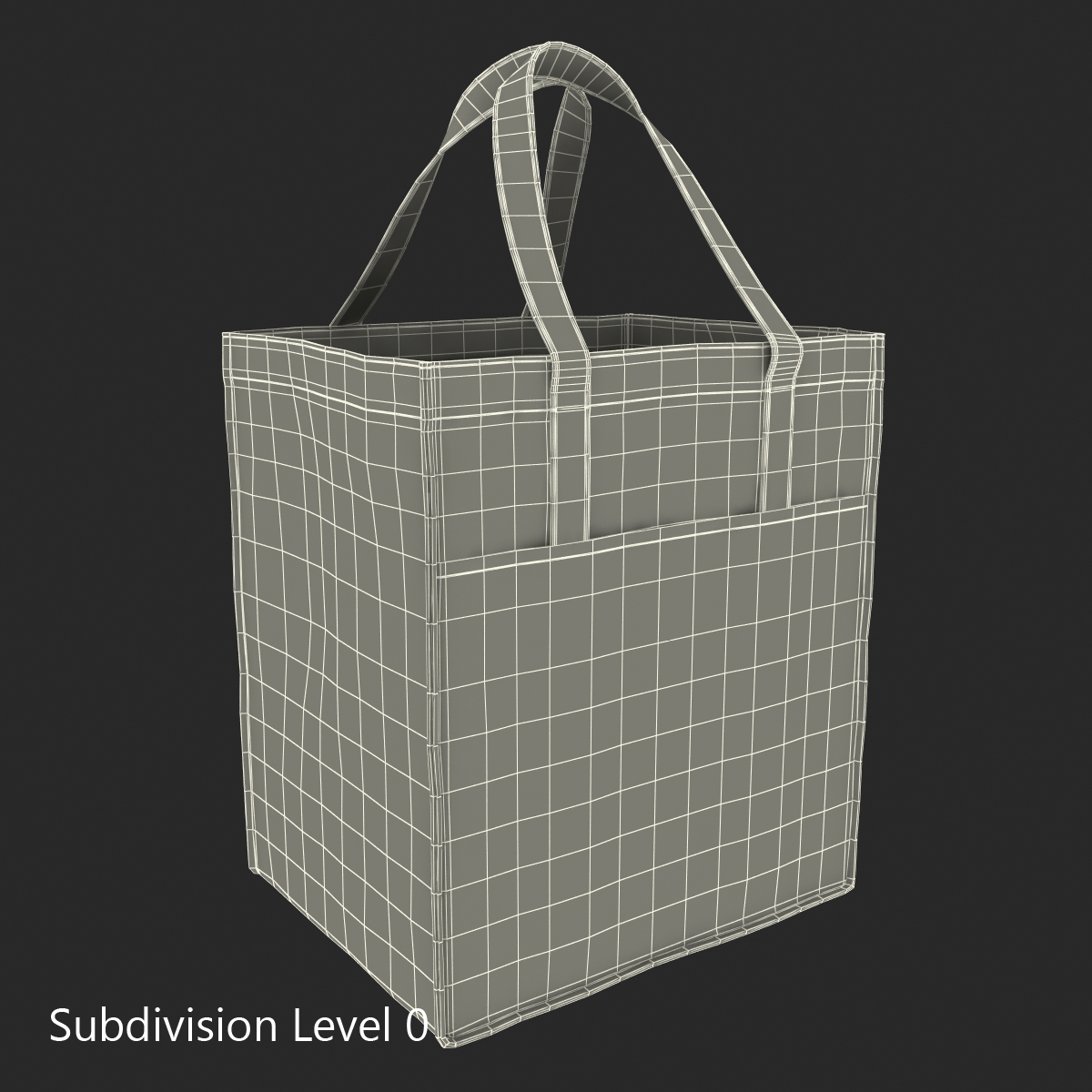 tote bag 3d model