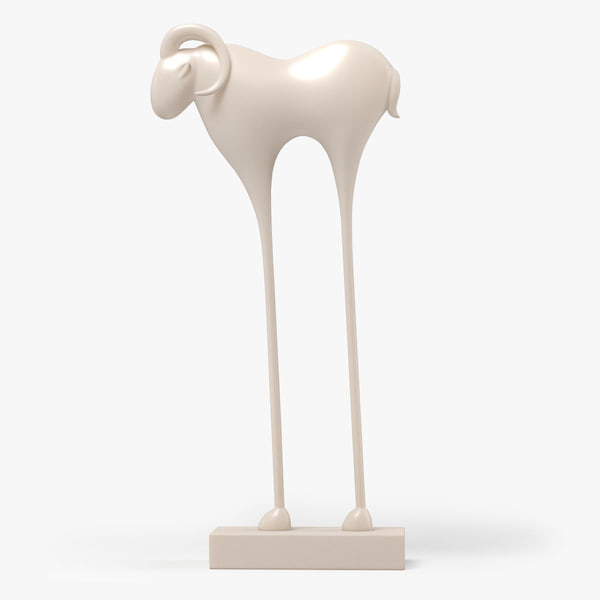 clay lamb 3d model