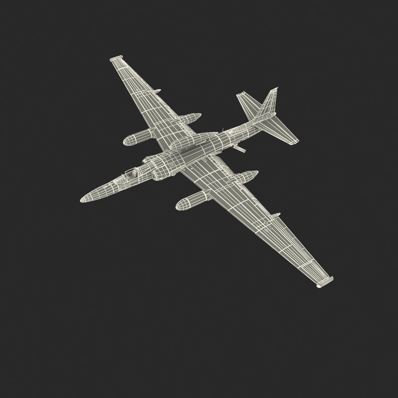 3d reconnaissance aircraft lockheed u-2 model
