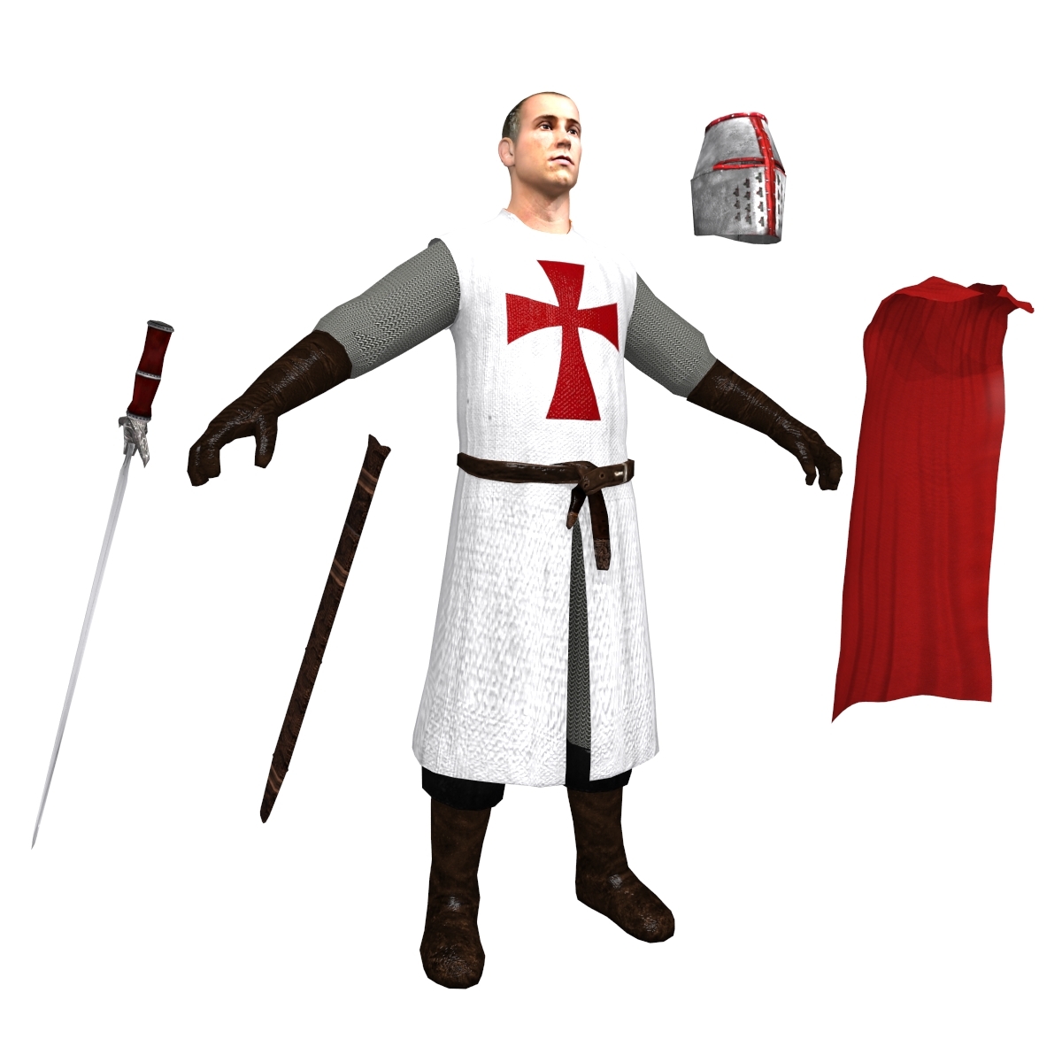 medieval templar 3d max