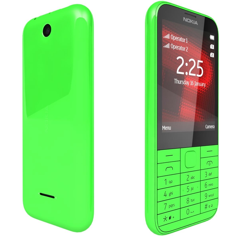 nokia 225 green 3d c4d