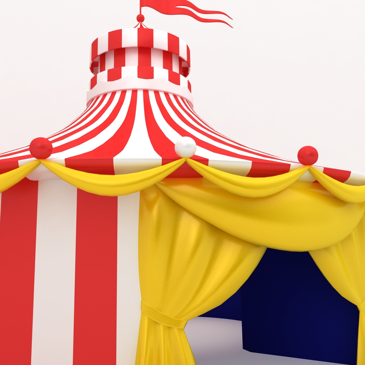 3d circus tent model