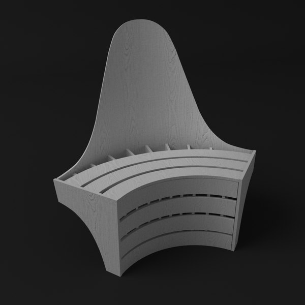 3d max module chair squid