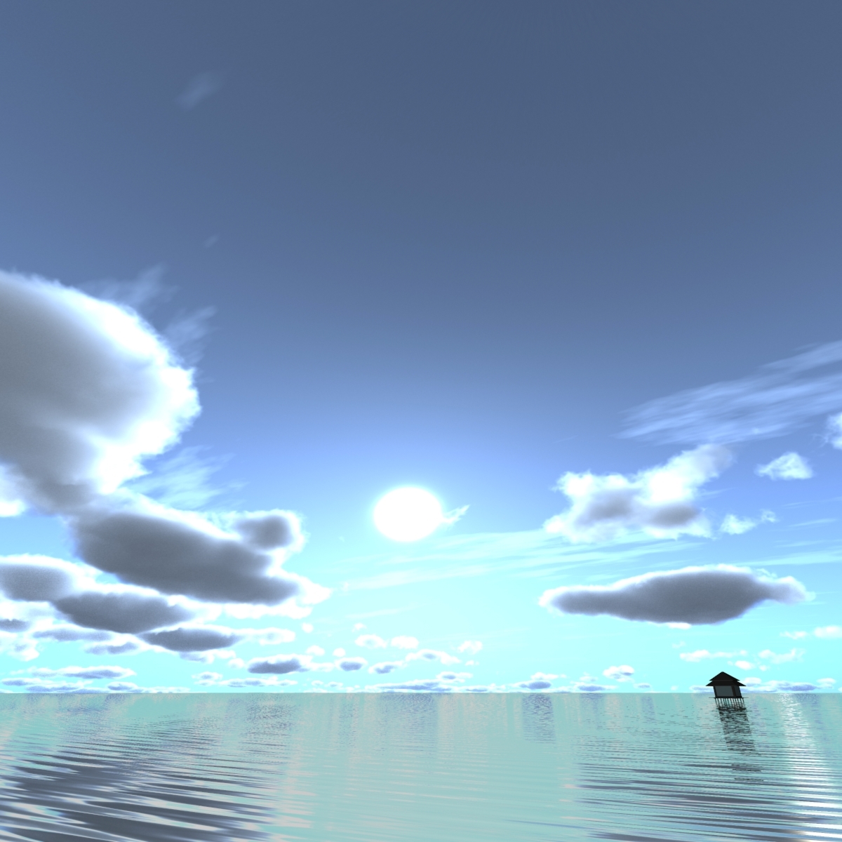 3d model sky clouds