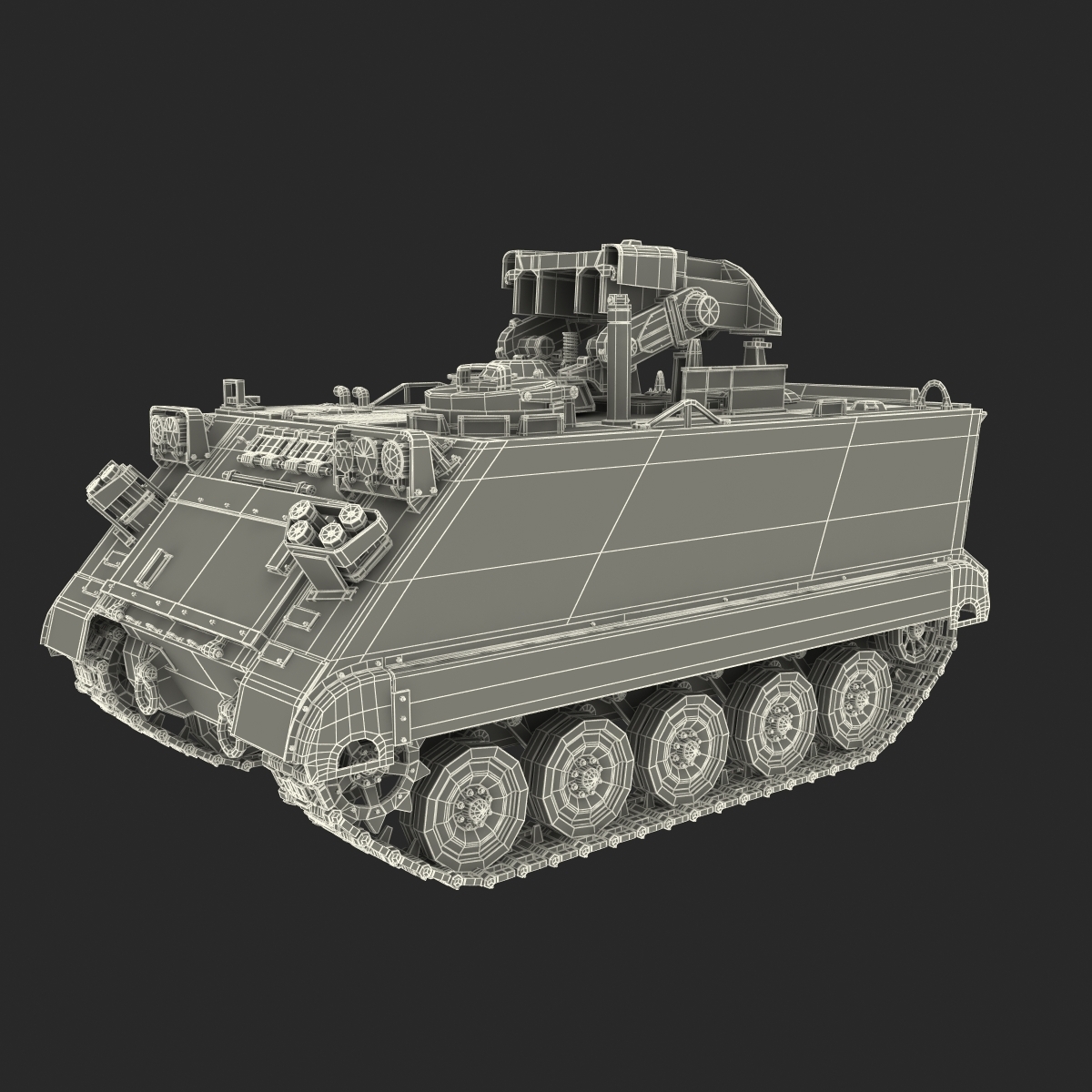army armored vehicle m901 3d model