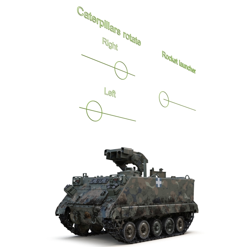 army armored vehicle m901 3d model