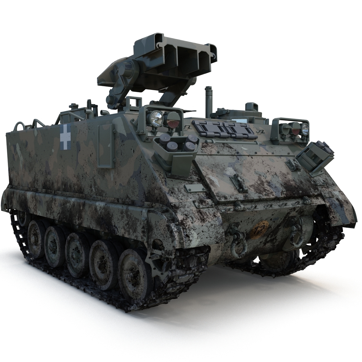 army armored vehicle m901 3d model