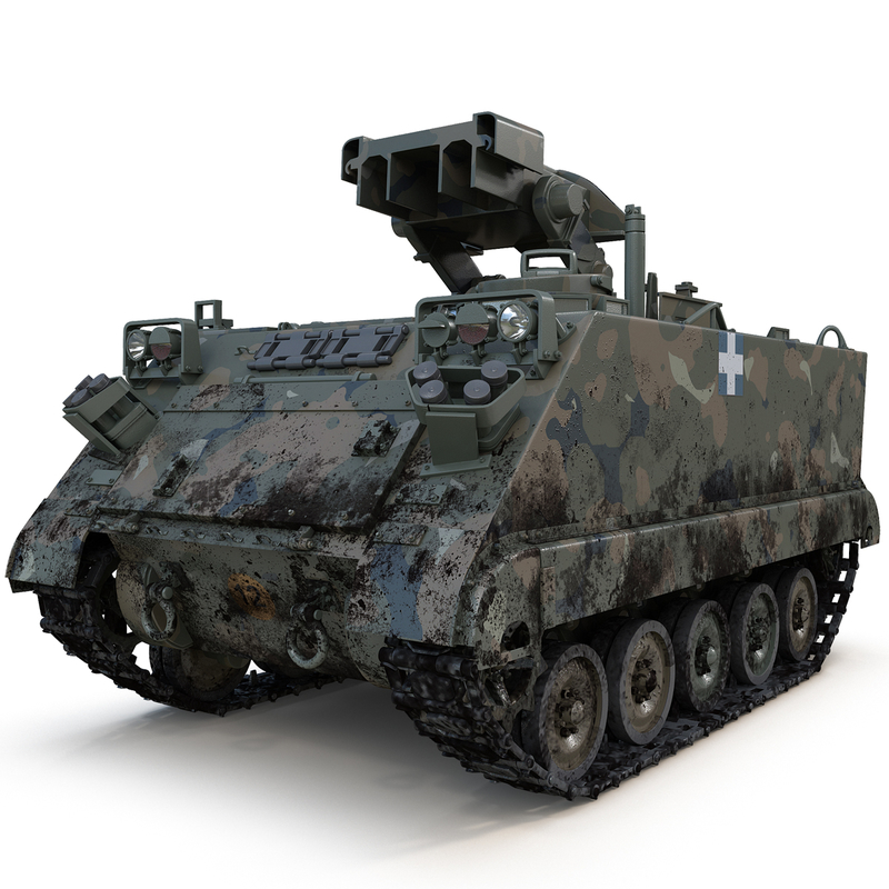 army armored vehicle m901 3d model