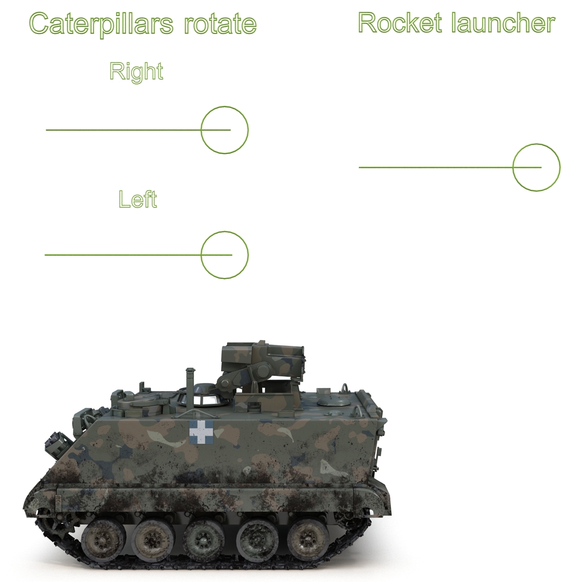 army armored vehicle m901 3d model