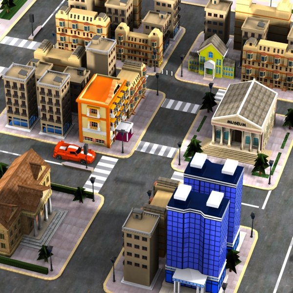 cartoon city toon 3d 3ds