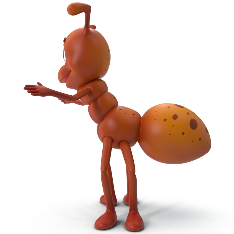 ant cartoon 3d model