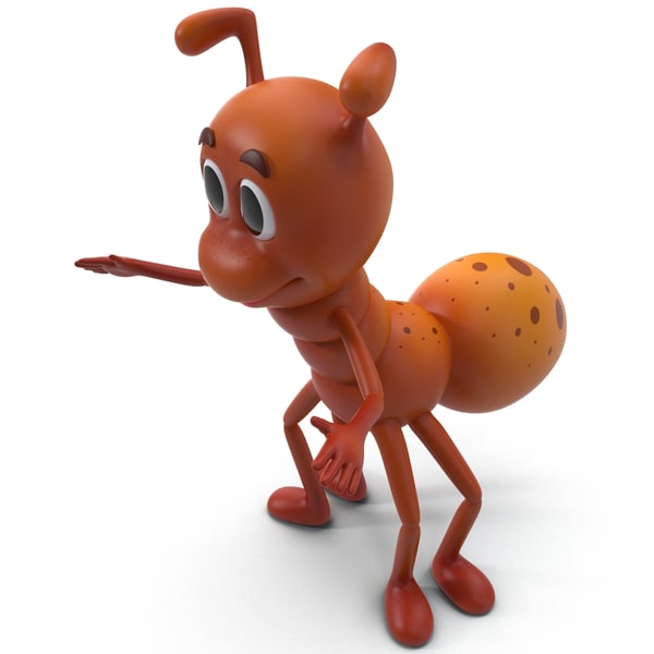 ant cartoon 3d model