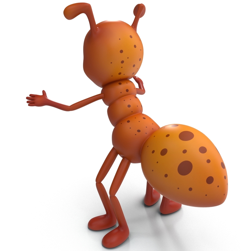 ant cartoon 3d model