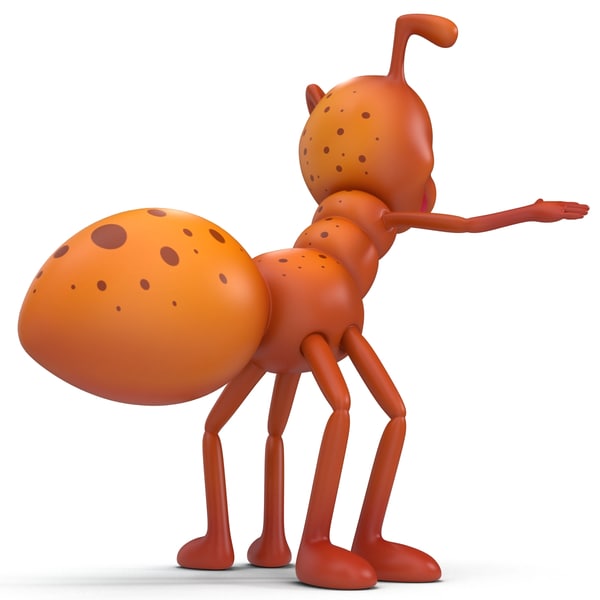 ant cartoon 3d model