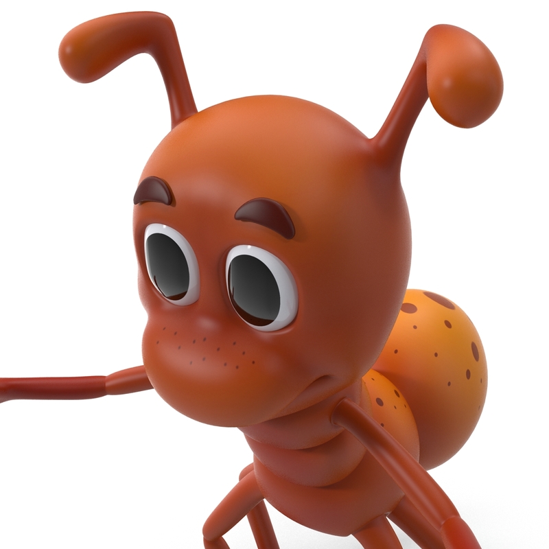 ant cartoon 3d model