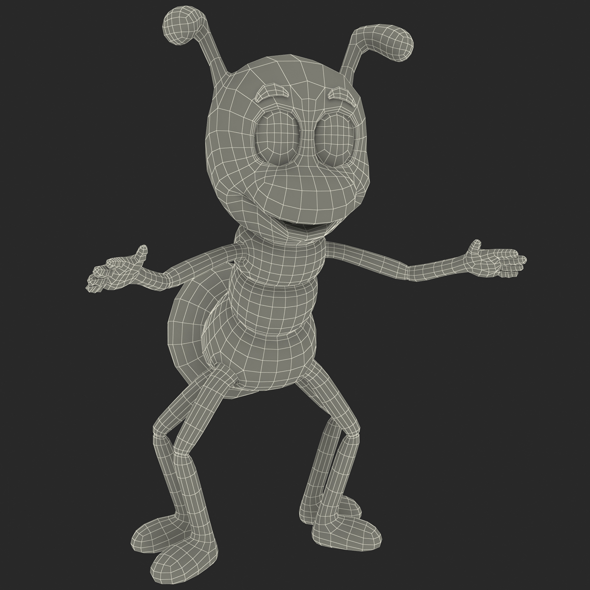 ant cartoon 3d model