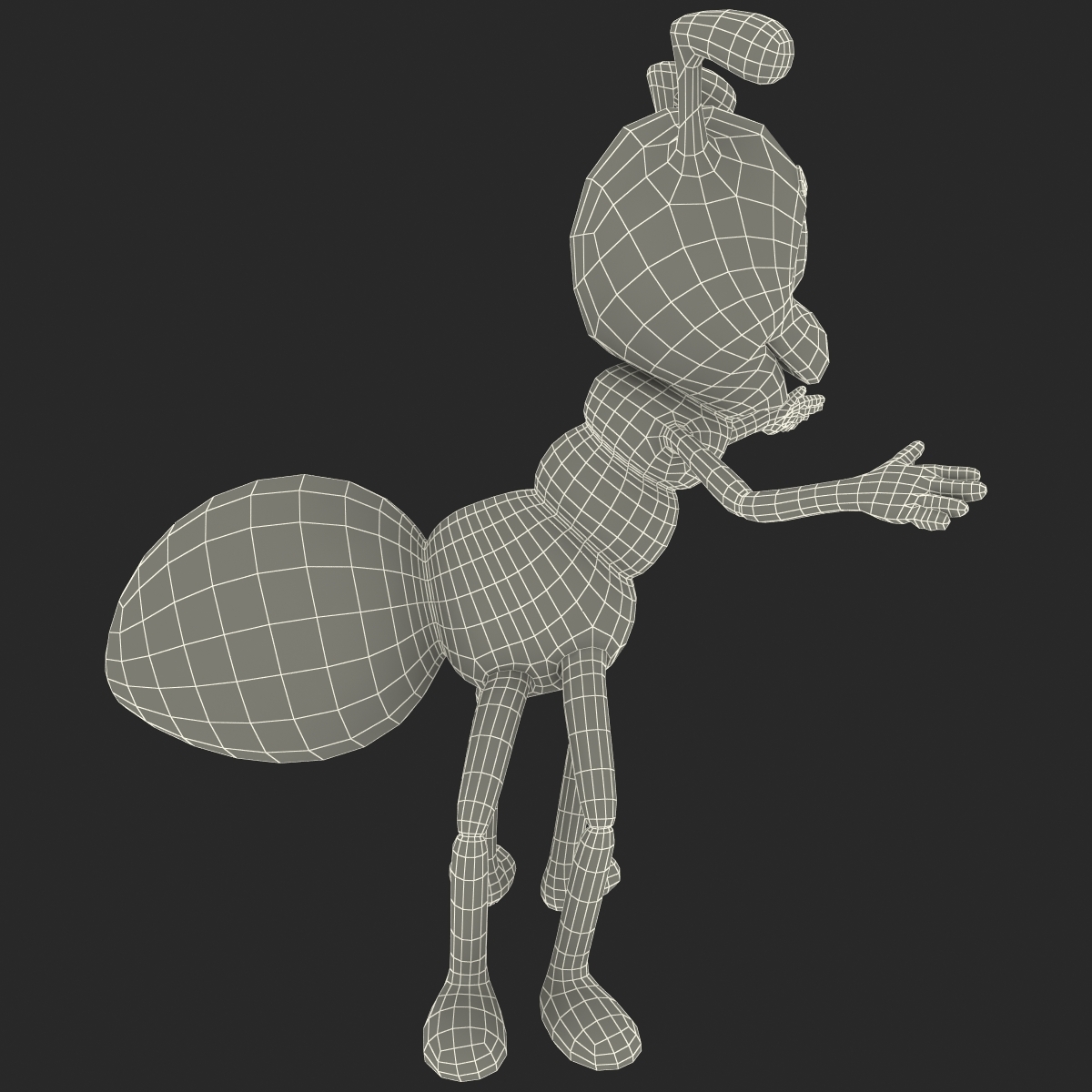 ant cartoon 3d model