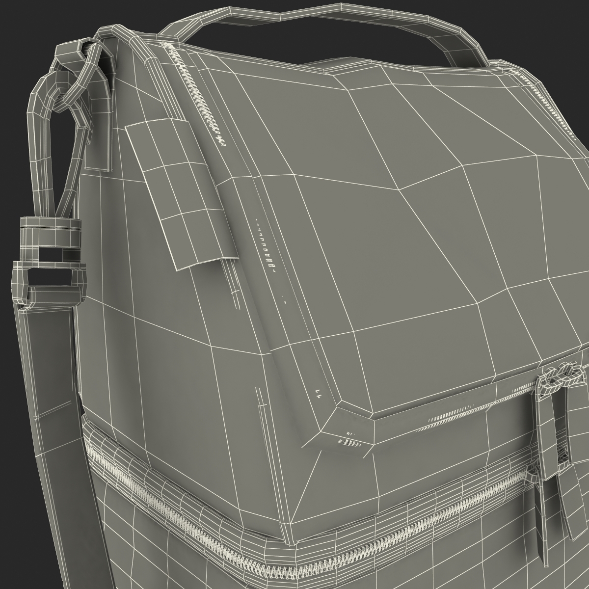 3d lunch bag model