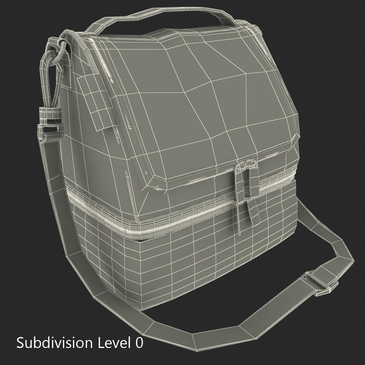 3d lunch bag model