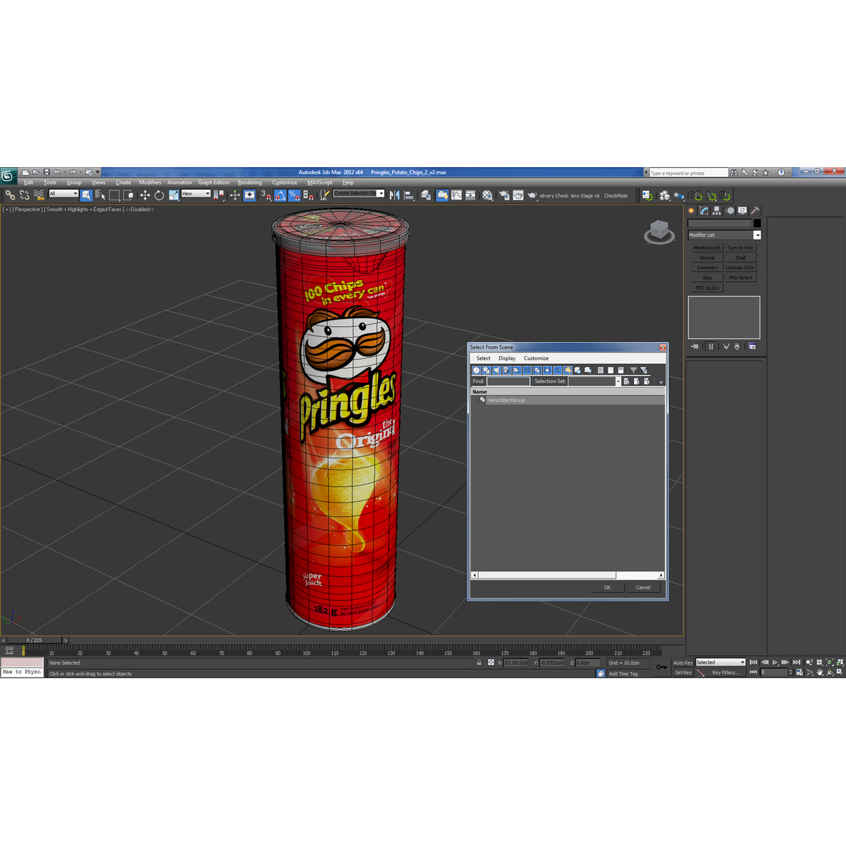 pringles potato chips 3d model