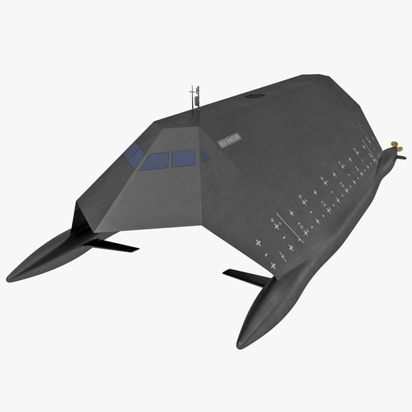 3ds max navy stealth ship sea shadow