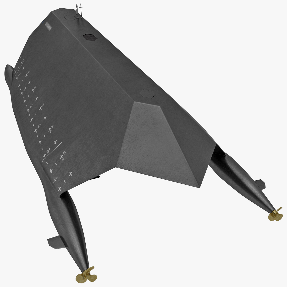 3ds max navy stealth ship sea shadow