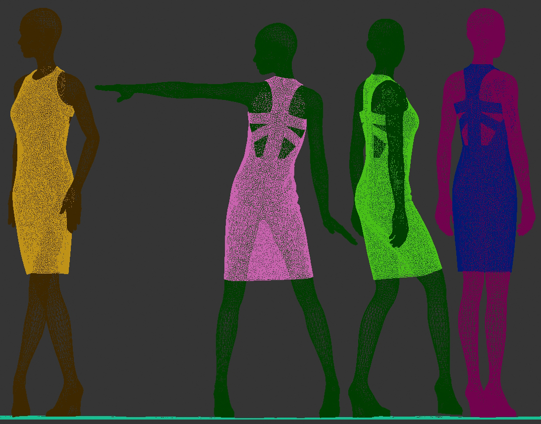 3d fbx woman mannequin clothes