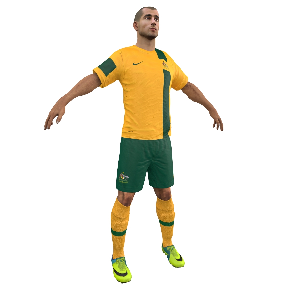 soccer player 3d max