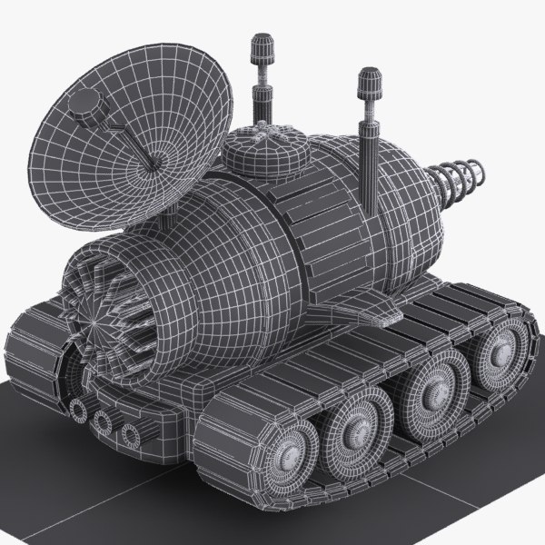 cartoon space car 3d obj