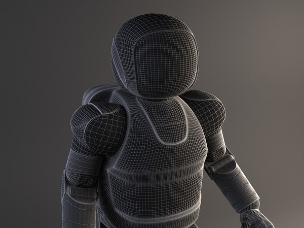 honda asimo robot 3d model
