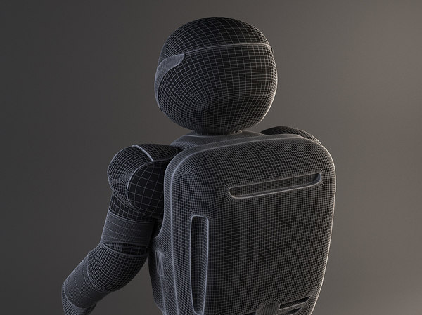 honda asimo robot 3d model
