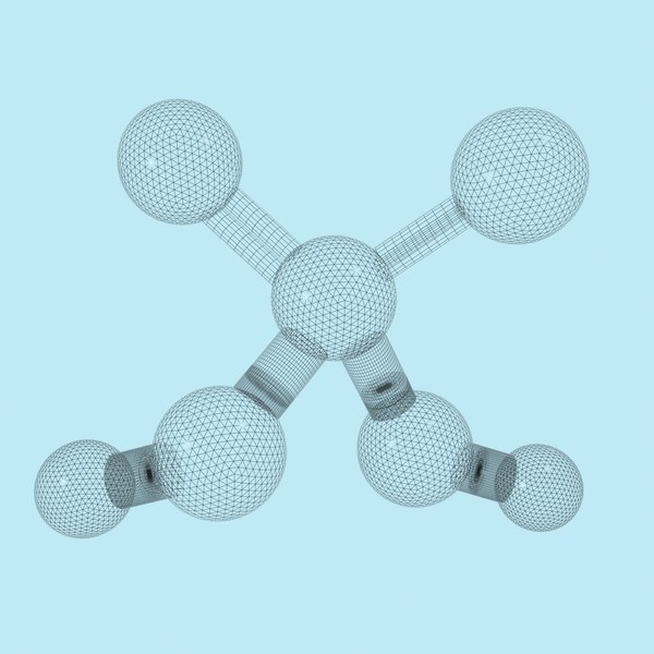 modèle 3D de Acide sulfurique (H2SO4) Structure de la molécule ...