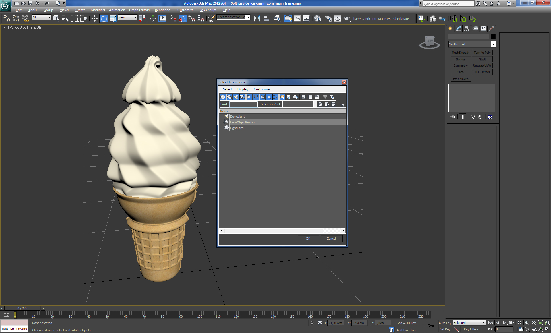 3d model soft serve ice cream