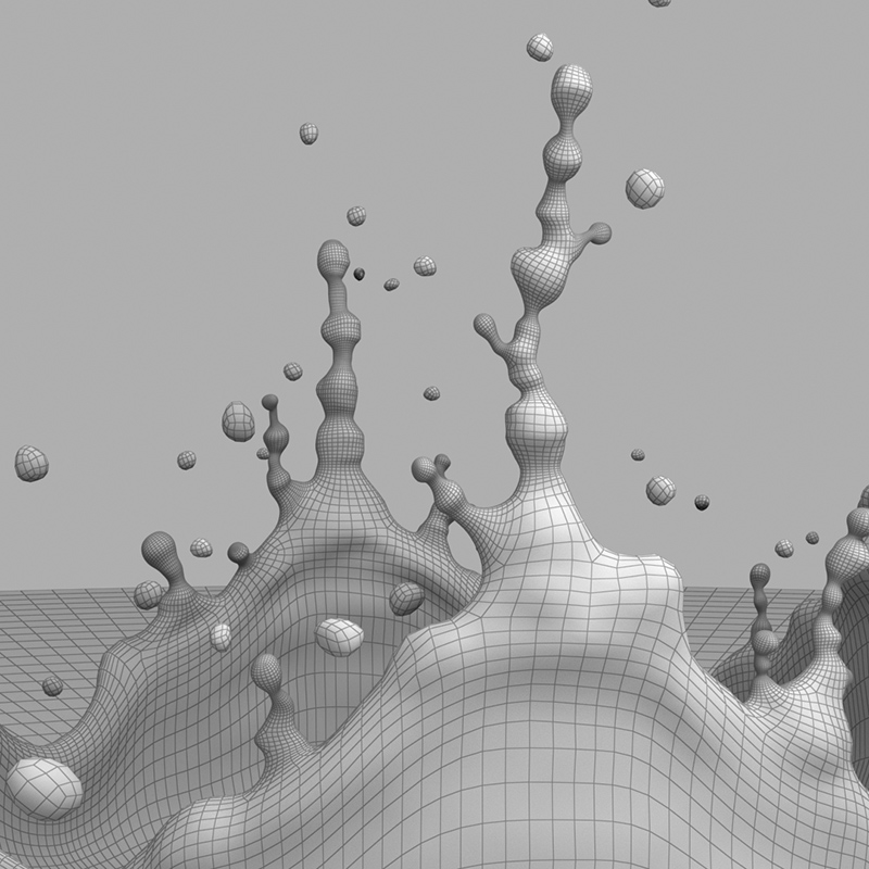 3ds max water splash