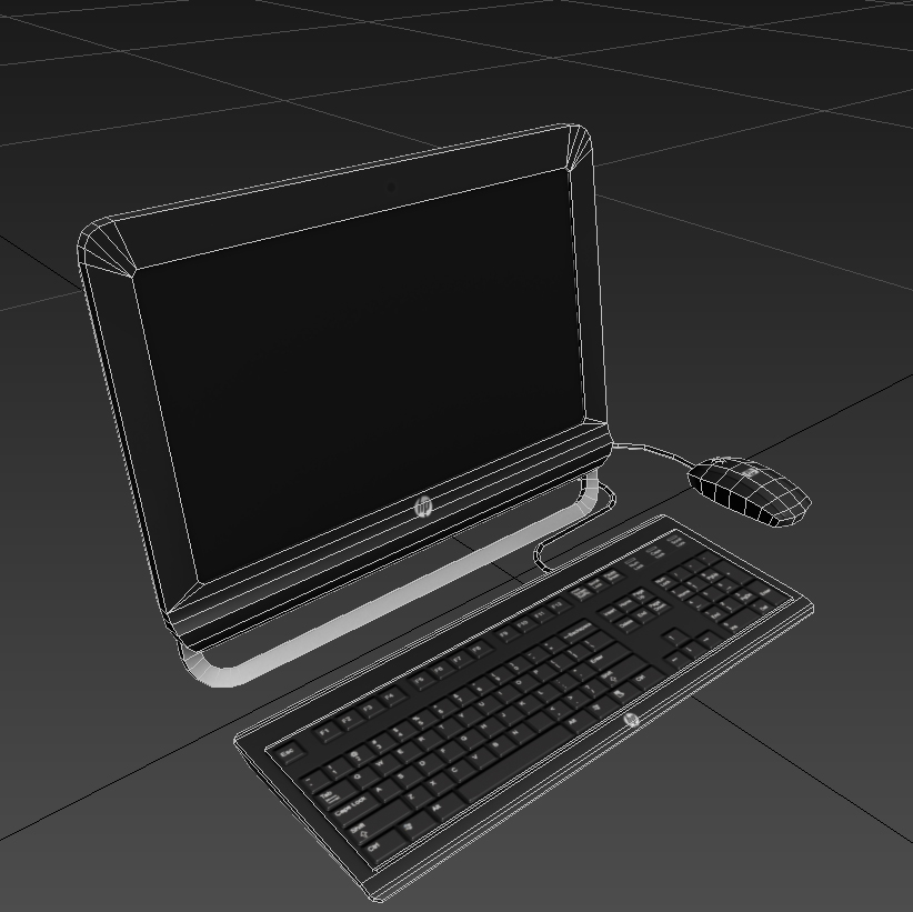 monoblock hp 3d model