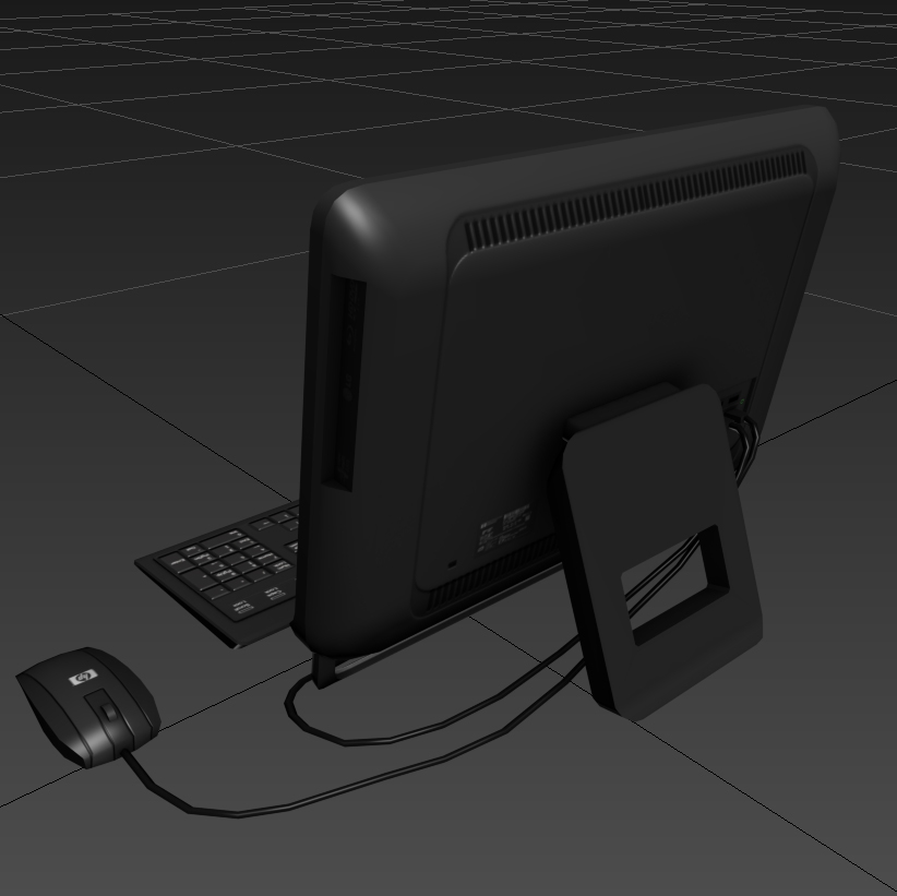 monoblock hp 3d model