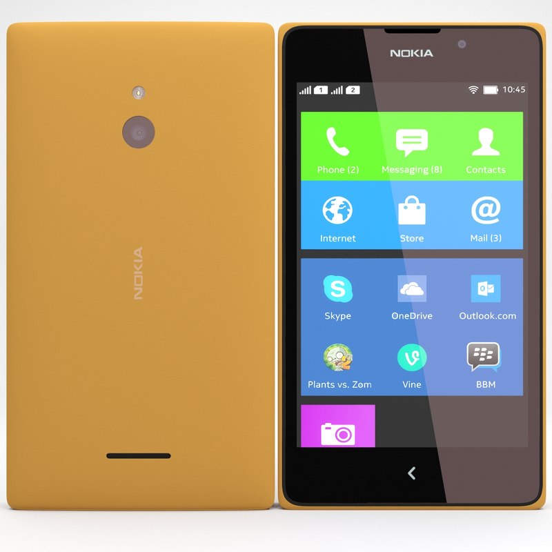 nokia xl x orange 3d max