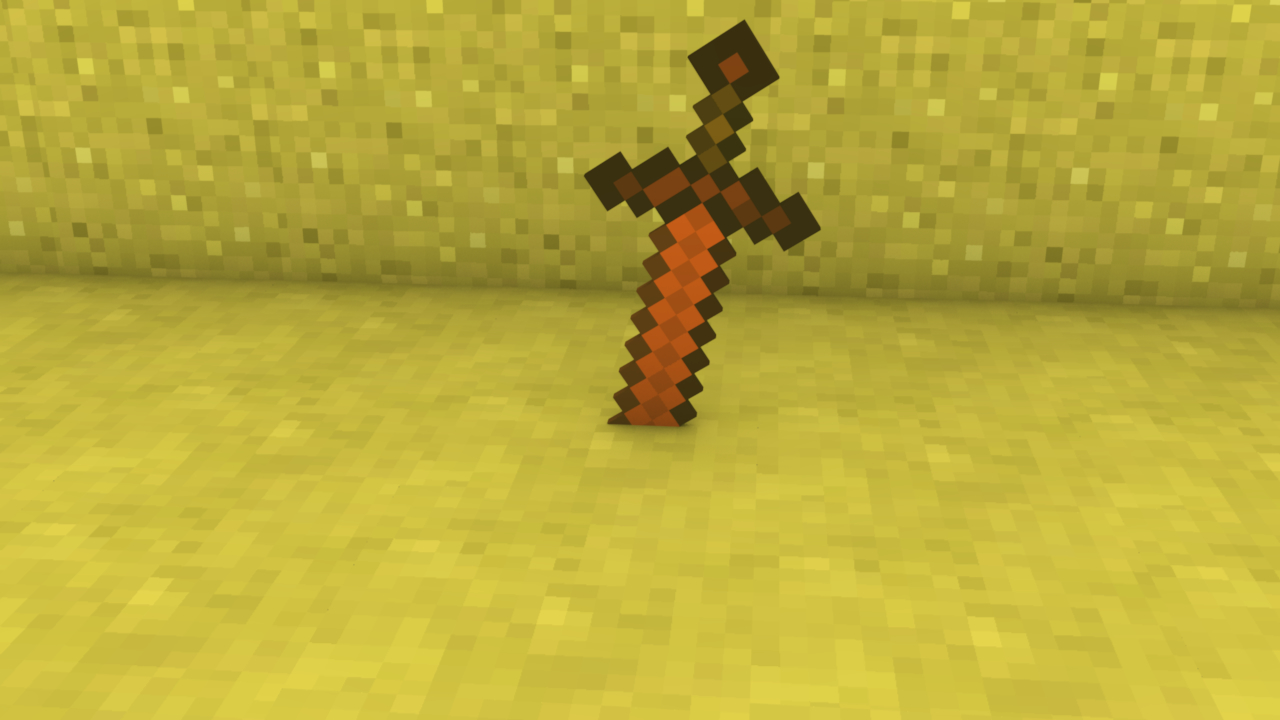 3d model minecraft sword