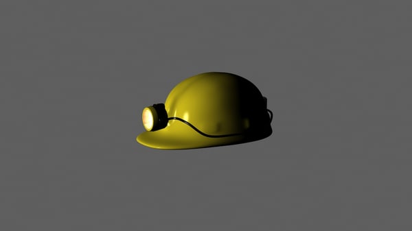3d model ready miner helmet