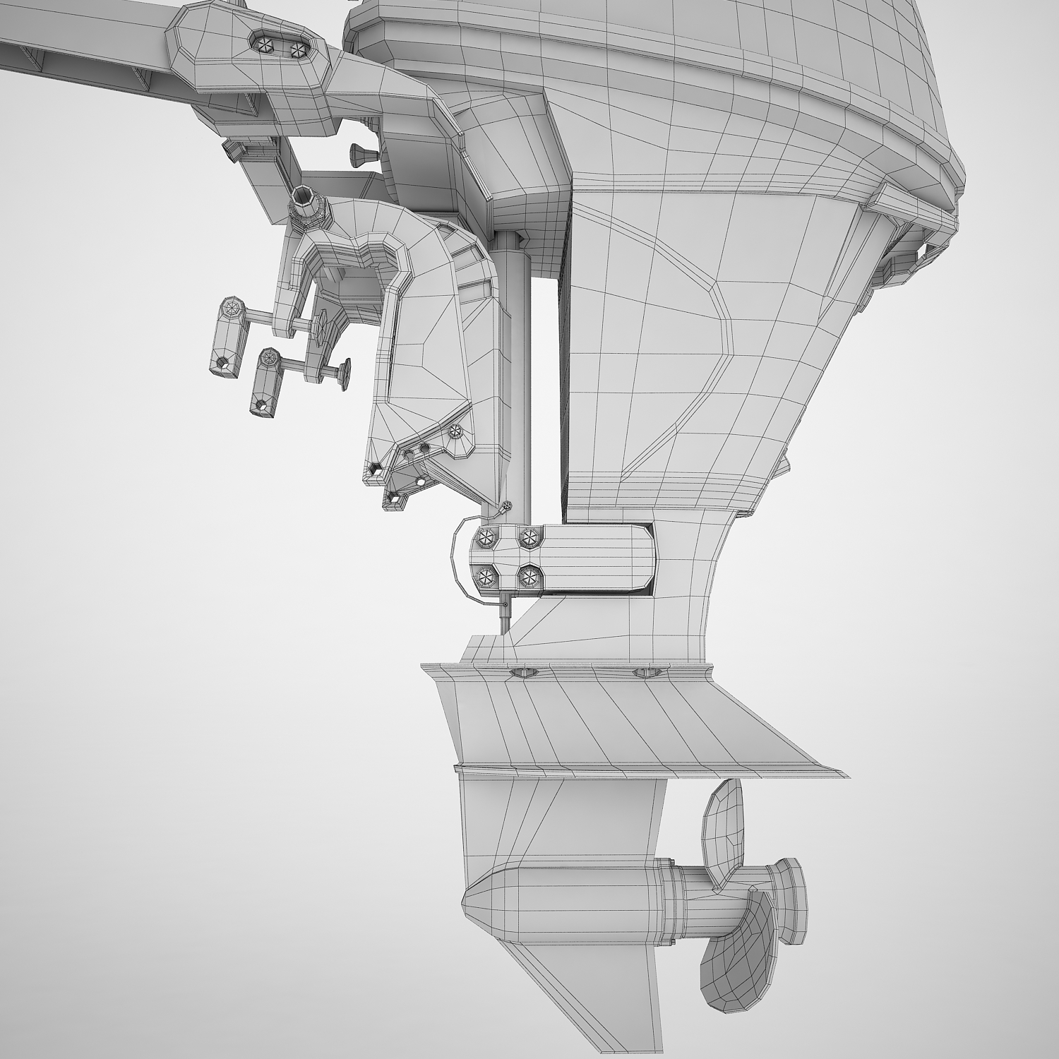 3d yamaha outboard engine model