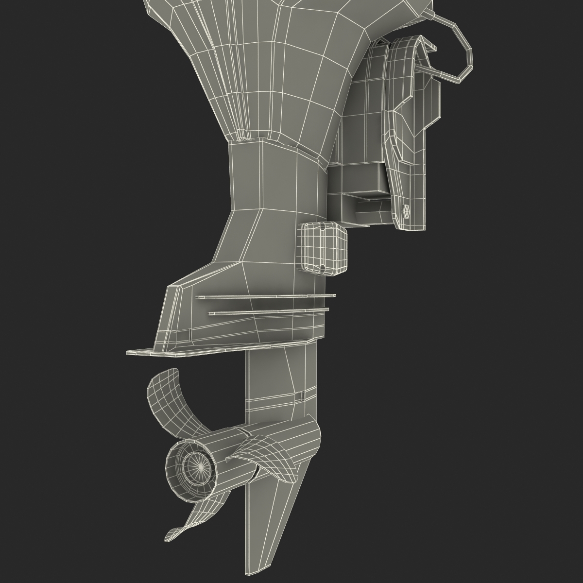 3d model outboard engine yamaha 2