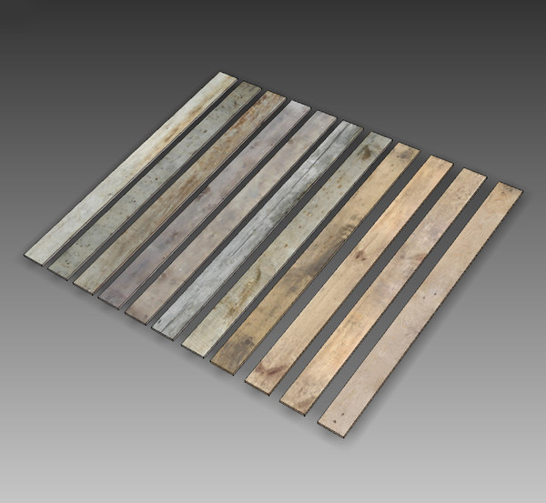 3d model wood planks