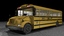 3d yellow school bus model