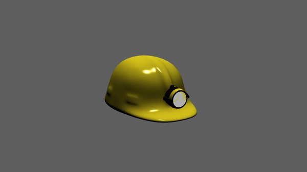 3d model ready miner helmet