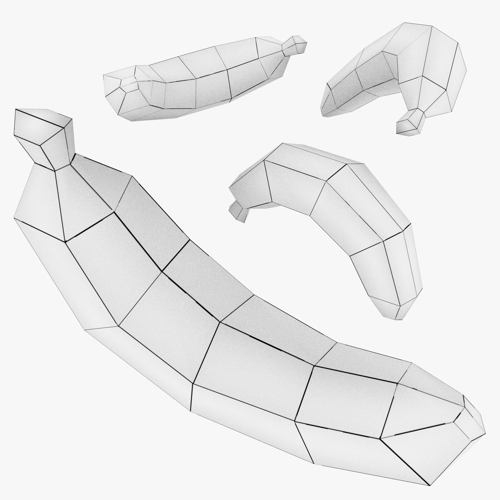 3d banana ready