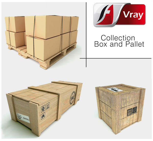3ds max box pallet