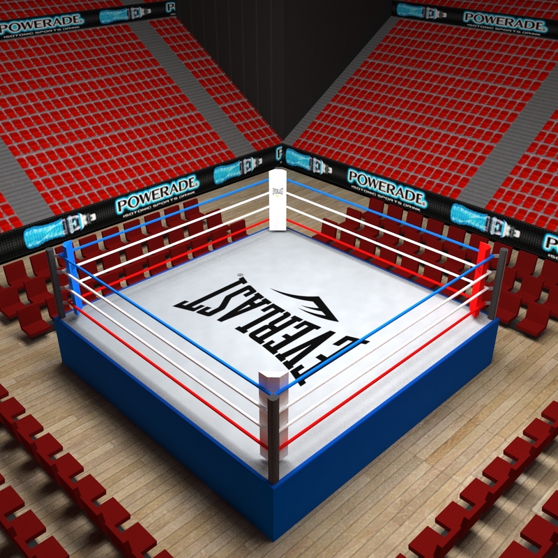 boxing arena 3d model