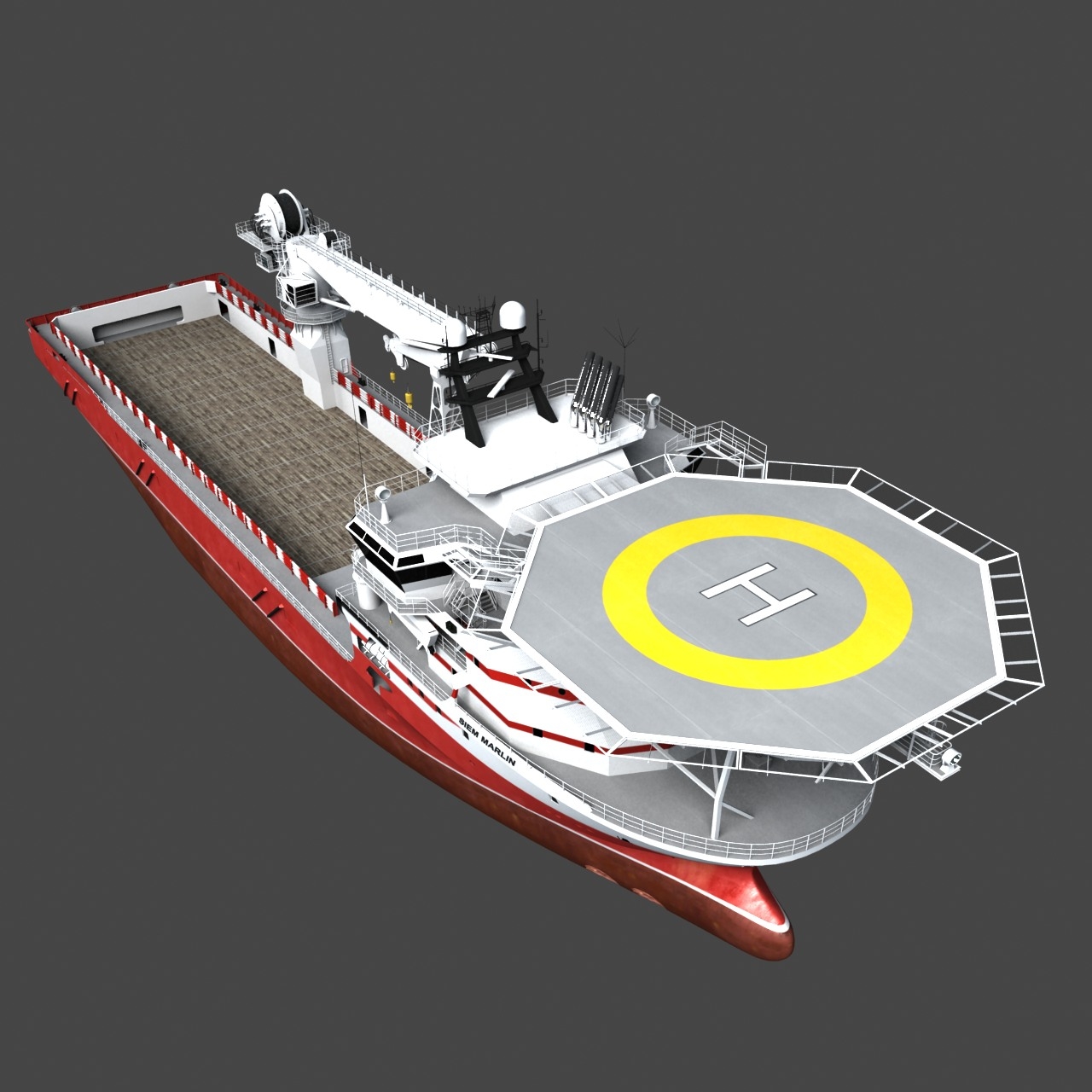 support vessel mpsv boat 3d model