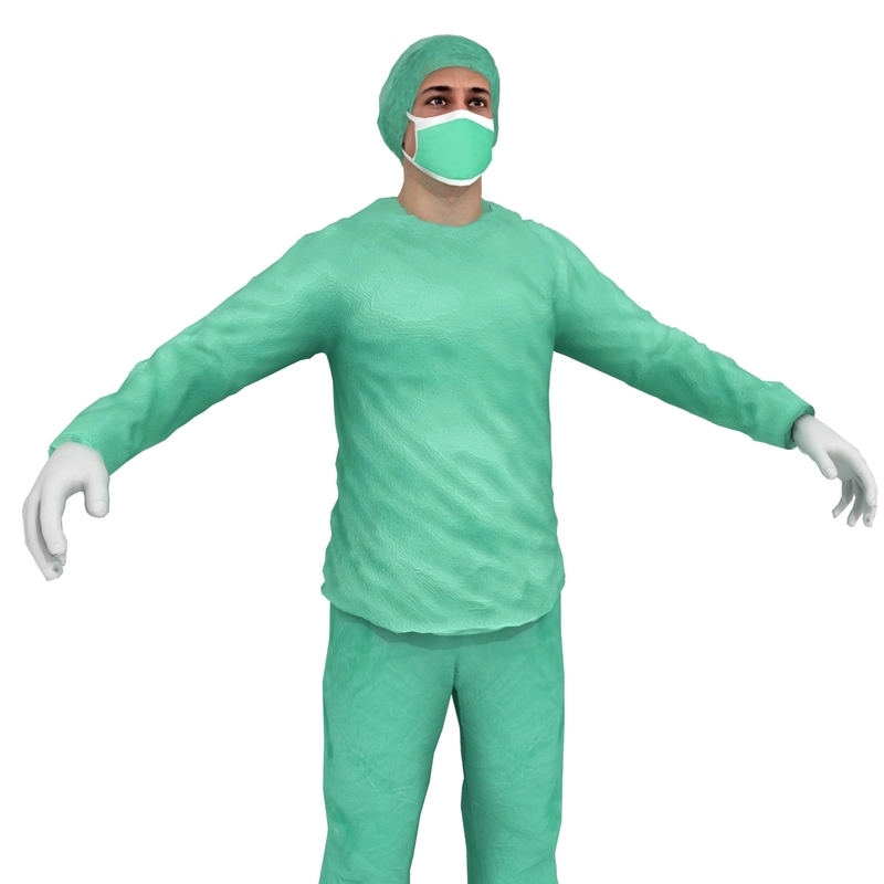 3d doctor character human model