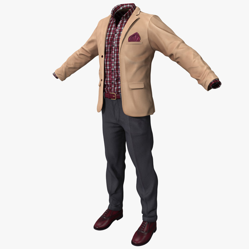3ds max work casual clothes